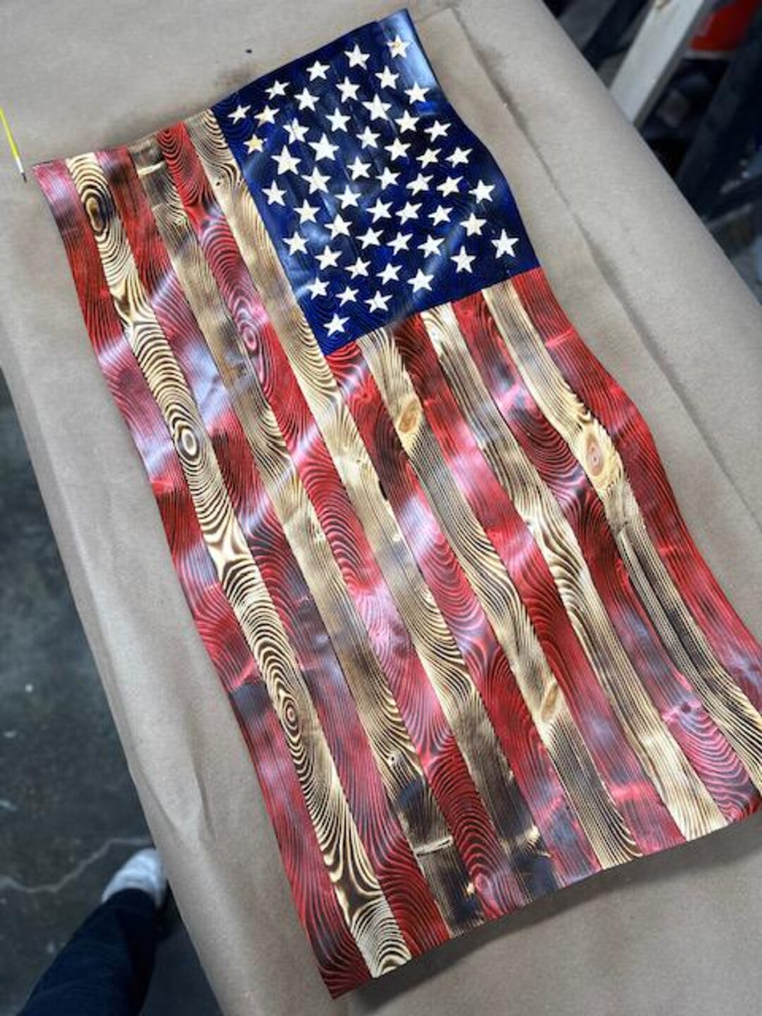 Wavy American Flag - Etsy