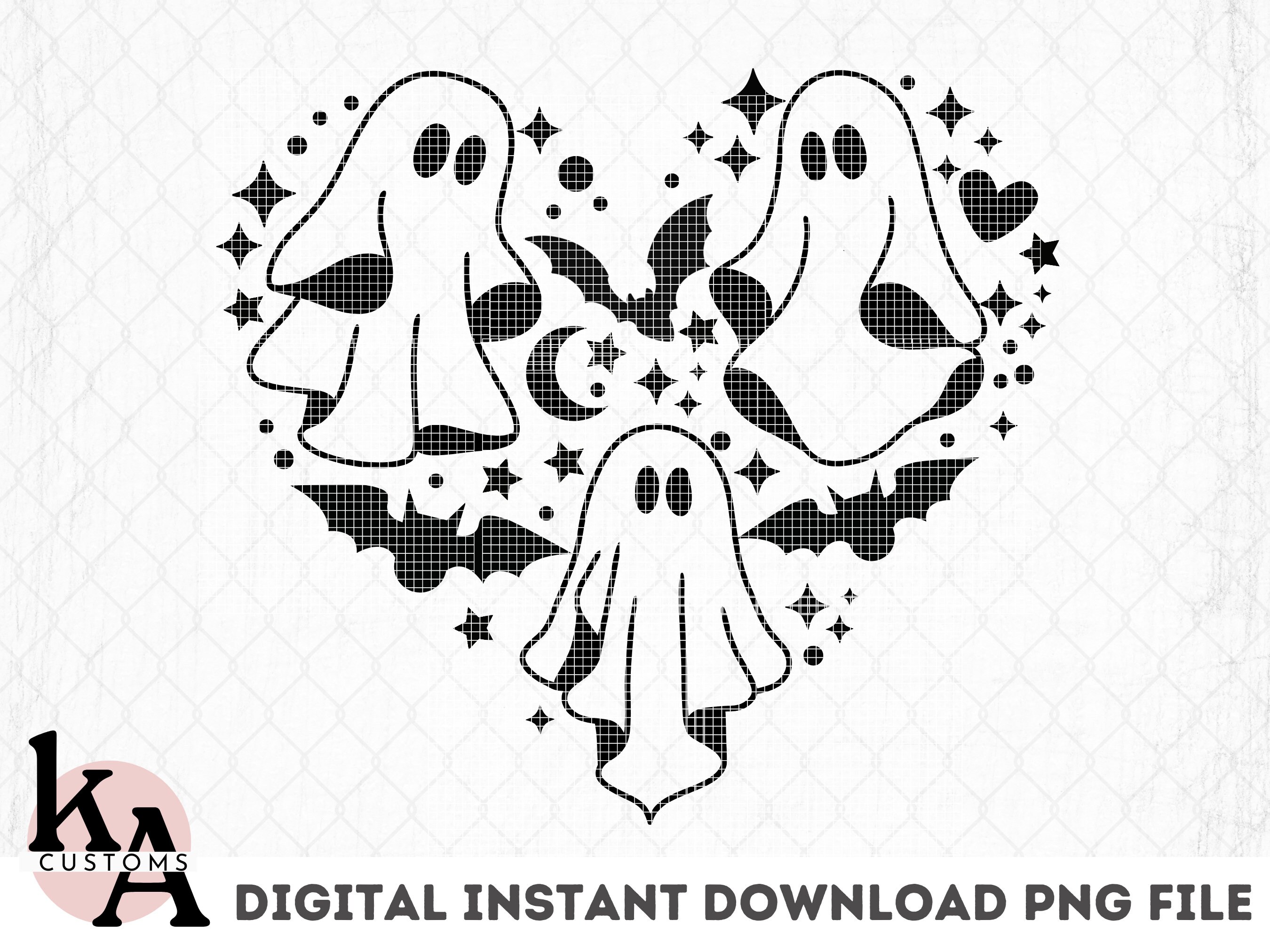 Ghost Heart SVG, Ghost Cut File, Stay Spooky, Halloween Town, Halloween ...