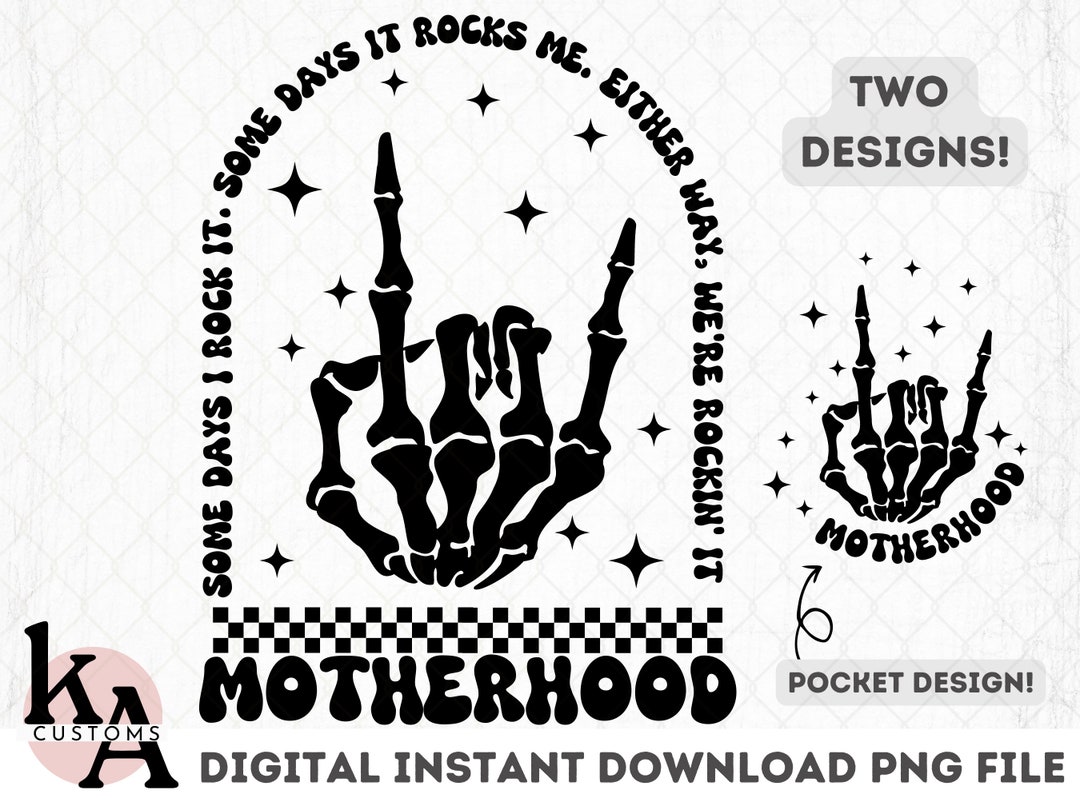 Motherhood Some Day I Rock It Svg-png, Retro Motherhood Sublimation ...