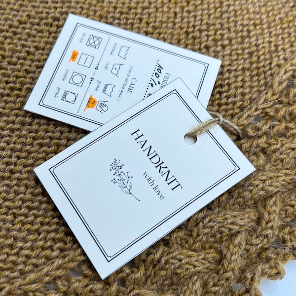 Hand Knit Tags - Etsy