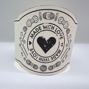 Made With Love Wrap Label: Knitting & Crochet Tags (PDF) - Etsy