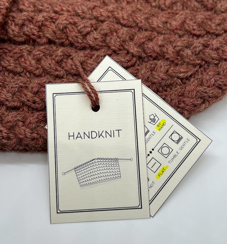 Handknit Care Tag: Printable Knitting Labels (PDF) - Etsy
