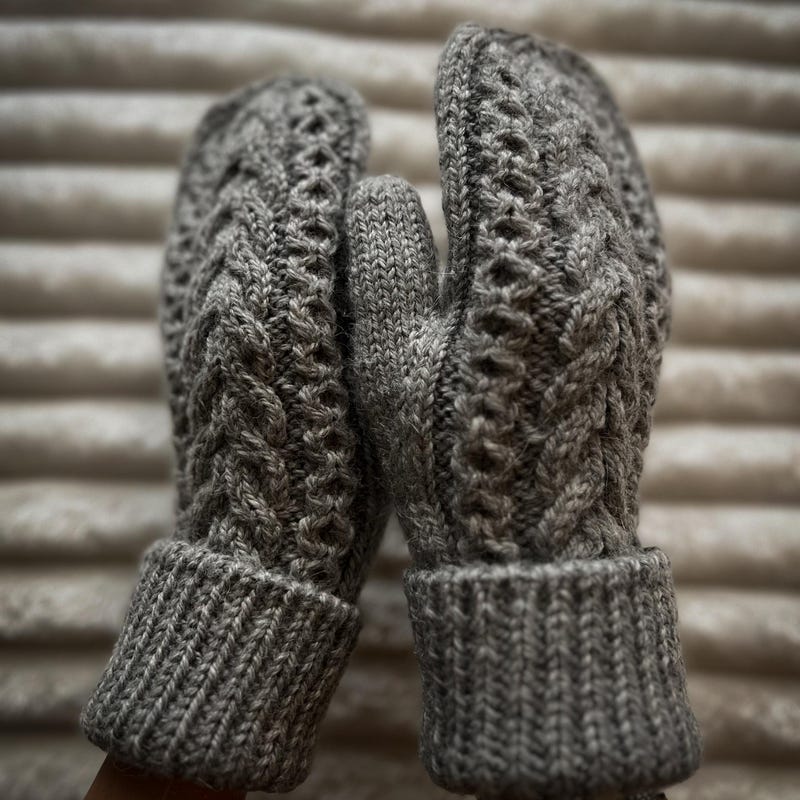 Fox Mitten Knit Pattern - Etsy