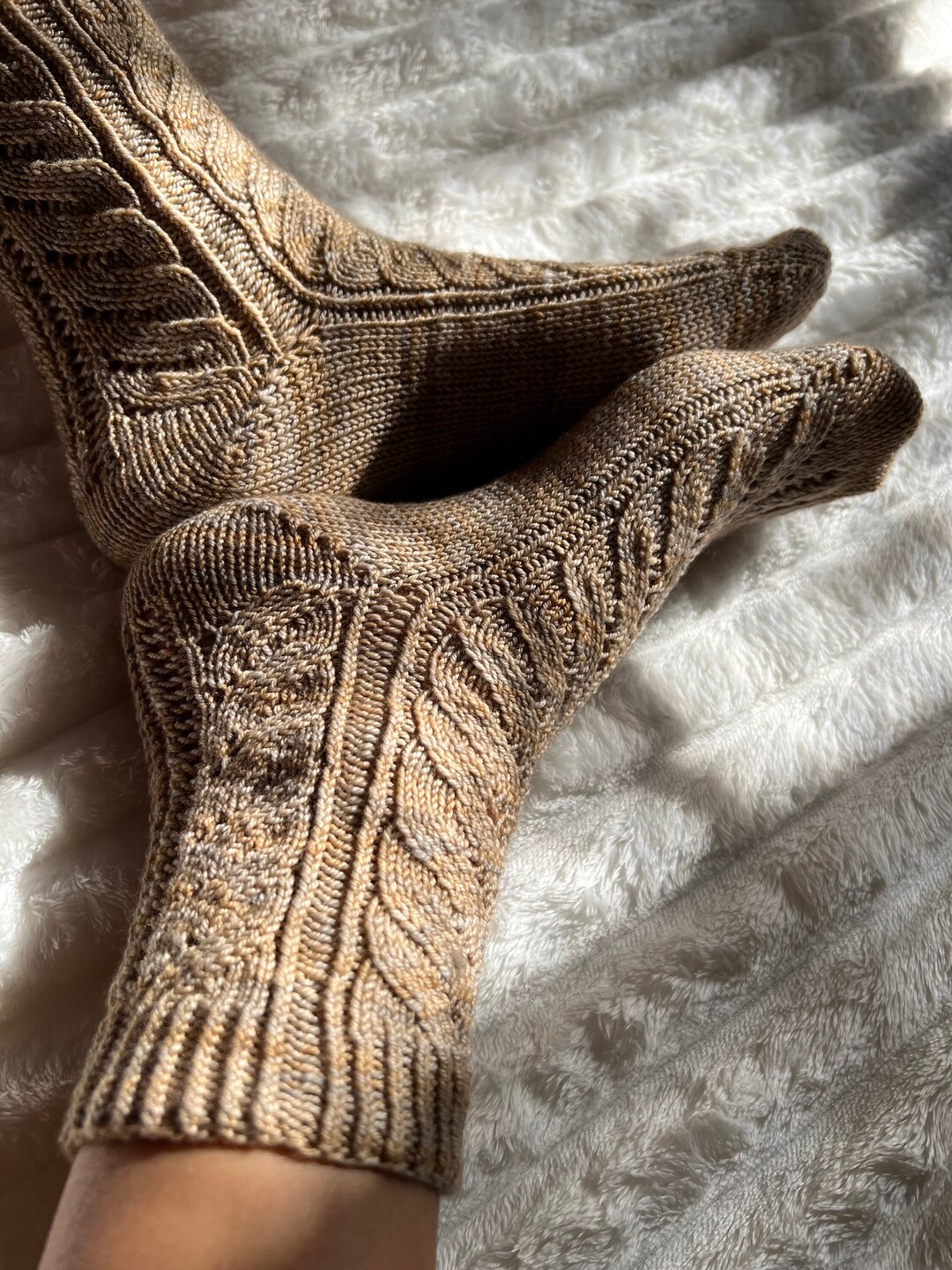 Luxury Handknit Desert Socks, Wool Socks for Women, Size 6,5 - 7, Gift ...