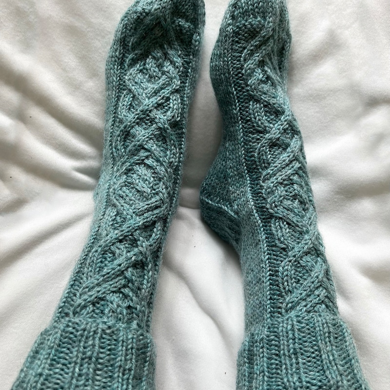 Cable Knit Socks - Etsy