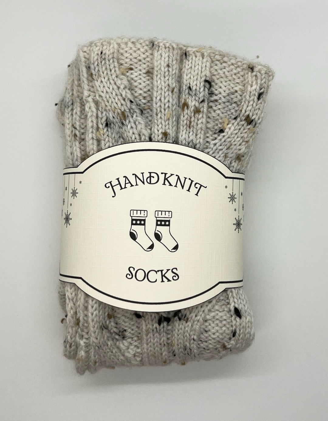 Handknit Socks Wrap Label: Christmas Edition, Printable (PDF) - Etsy