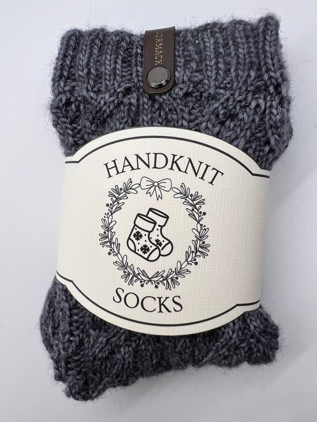 Handknit Socks Wrap Label: Christmas Edition, Printable (PDF) - Etsy