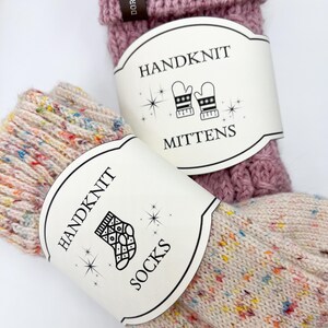 Handknit Socks, Printable Knitting Label, Wash Care Instruction, Knits ...