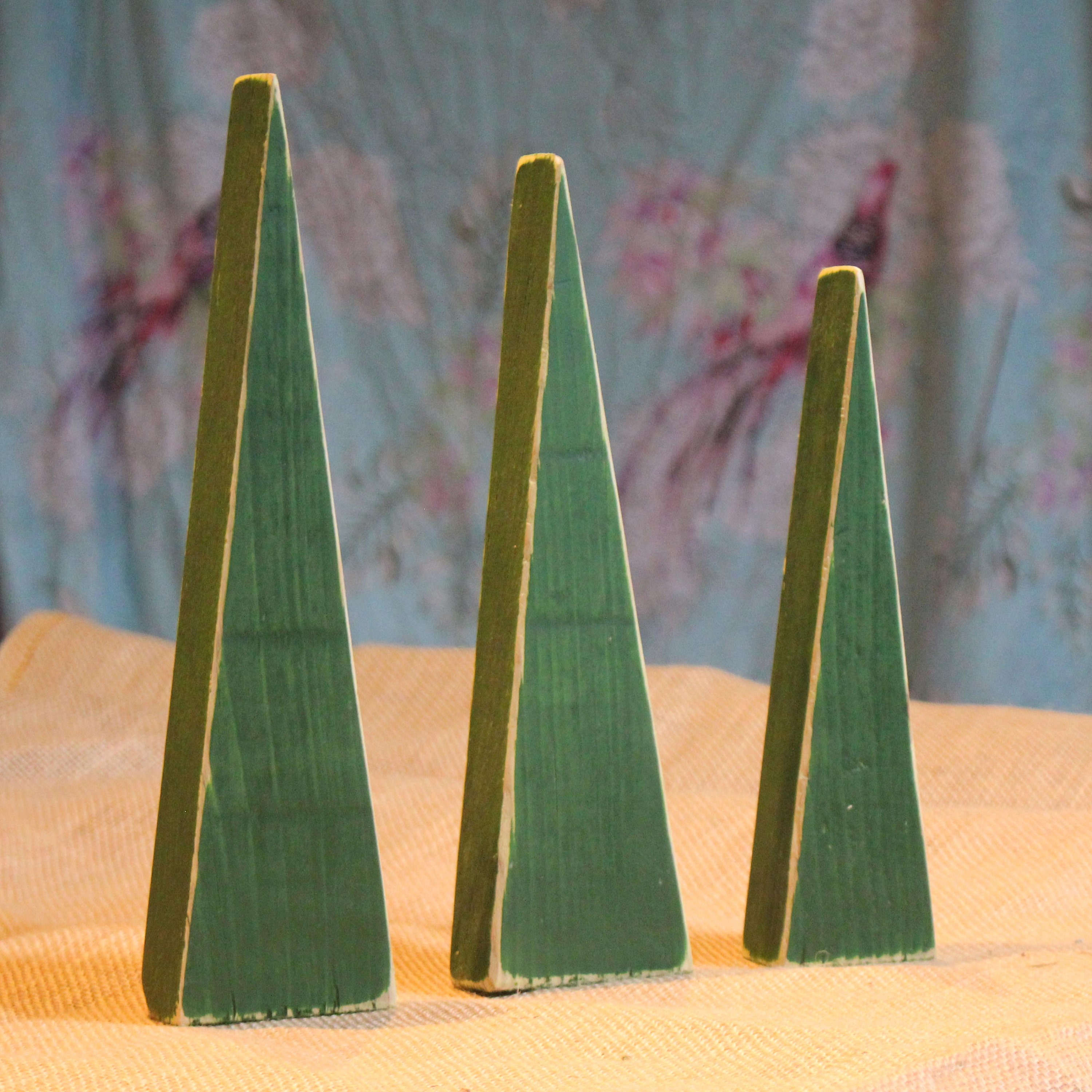 Wooden Christmas Trees Rustic Wooden Tree Decorations - Etsy