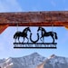 Custom Hanging Ranch Sign, Personalized Gate Entry Plaque, Horse Stable ...