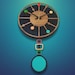 Mid Century Modern Pendulum Ball Clock, Vintage 50s Room Decor, Retro ...