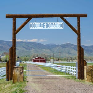 Custom Western Ranch Sign, Personalized Farm Gate Family Name Sign ...