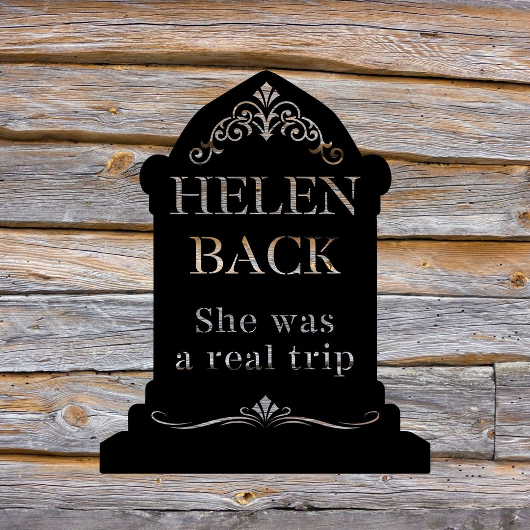 Custom Gravestone Sign, Spooky Halloween Decorations, Personalized ...