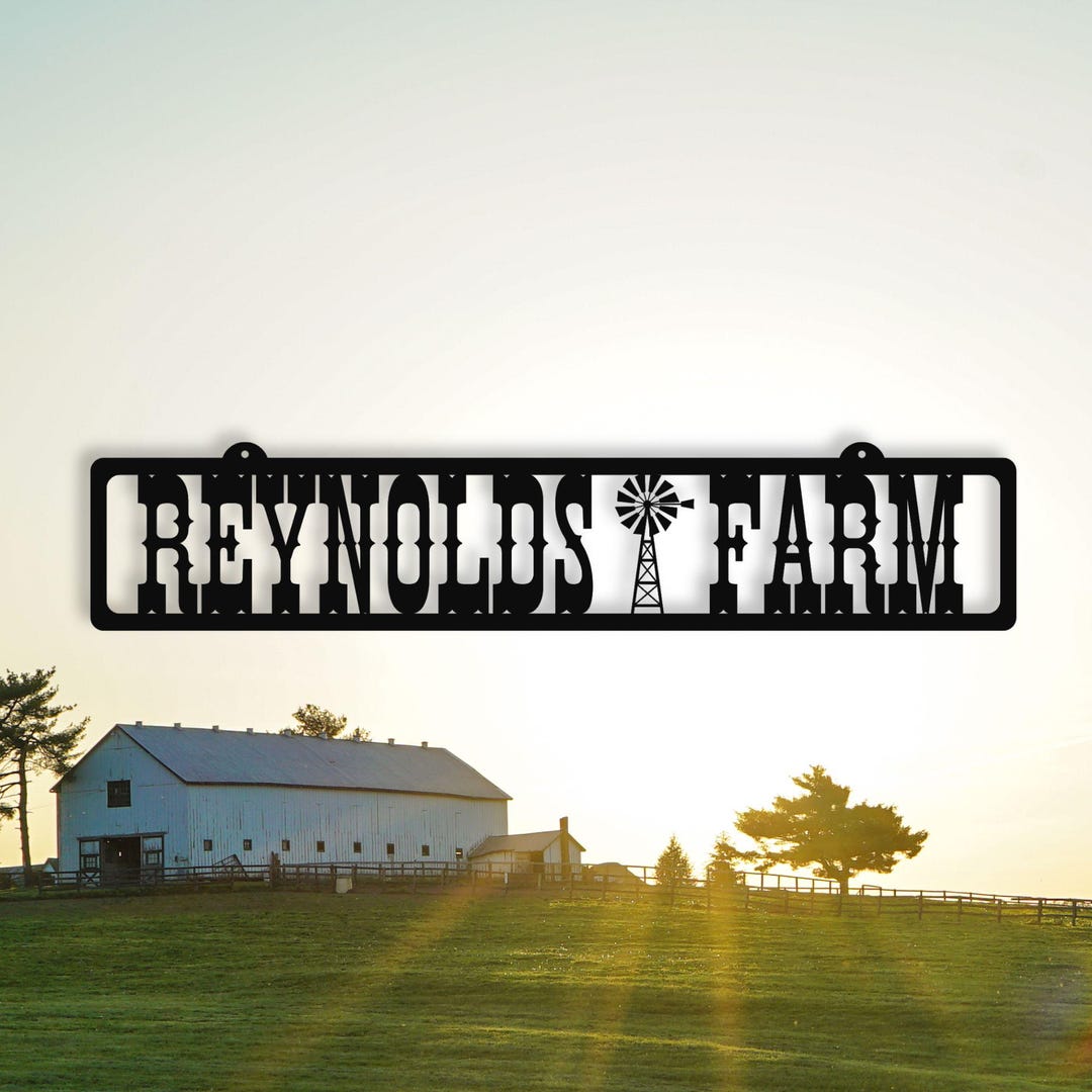Custom Ranch Name Sign, Personalized Farm Gate Family Name Sign ...