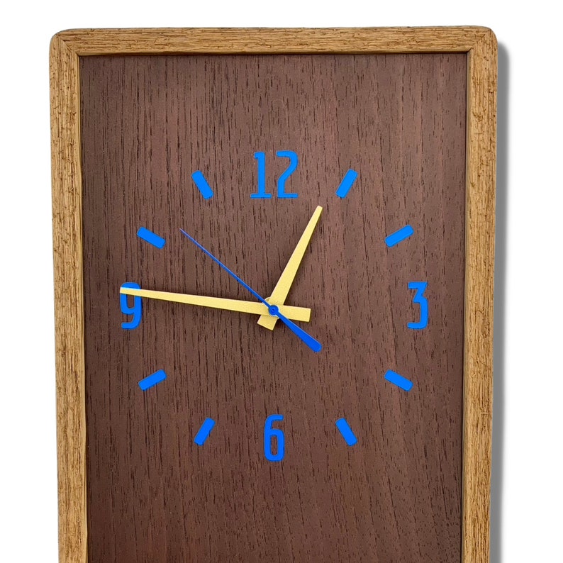 Kingwood Cedar Pendulum Clock in Gold & Blue - Etsy