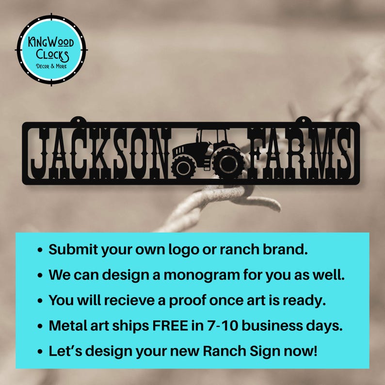 Custom Ranch Name Sign, Personalized Farm Gate Family Name Sign ...