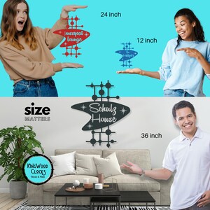 Personalized MCM Name Sign, Custom Mid Century Modern Boomerang Wall ...