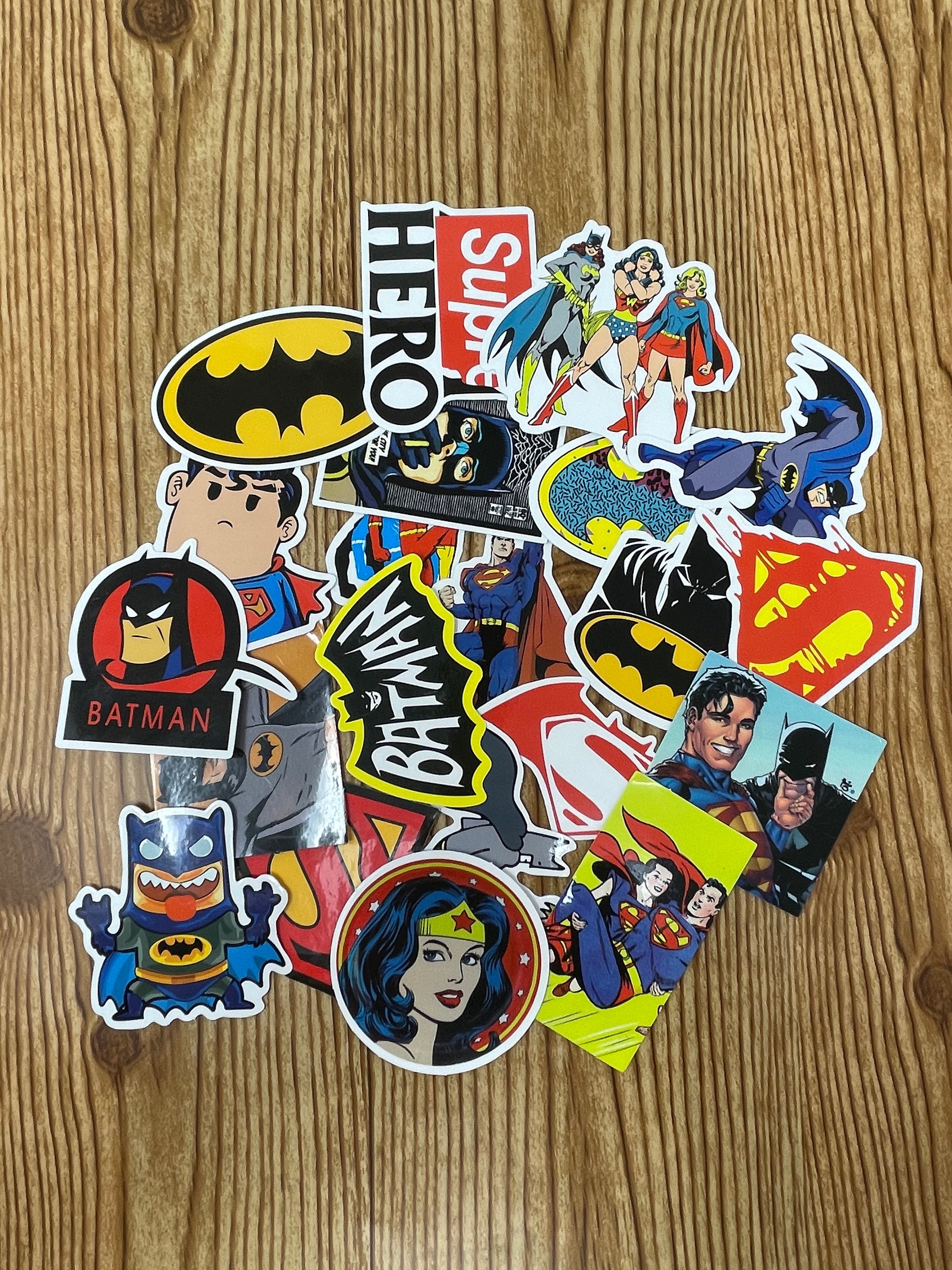 DC Comic Stickers // RANDOM Pack of 6 // Waterproof // Glossy | Etsy