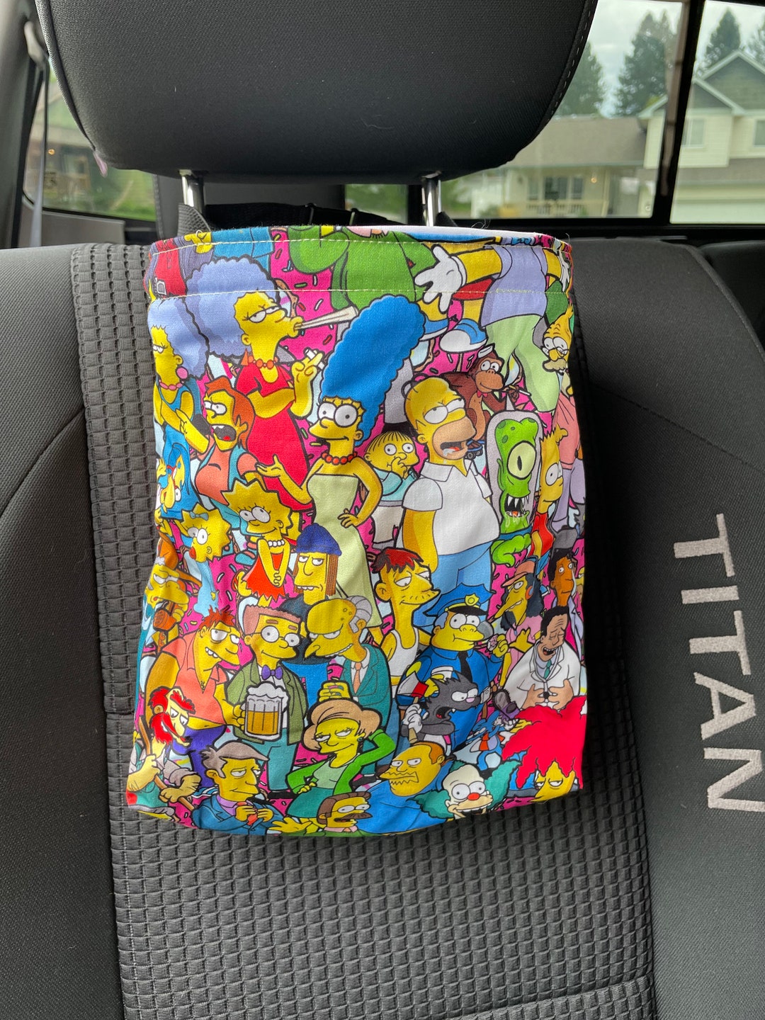 Car Trash Bag the Simpsons Re-usable Trash Bag Traveling Trash Bag ...