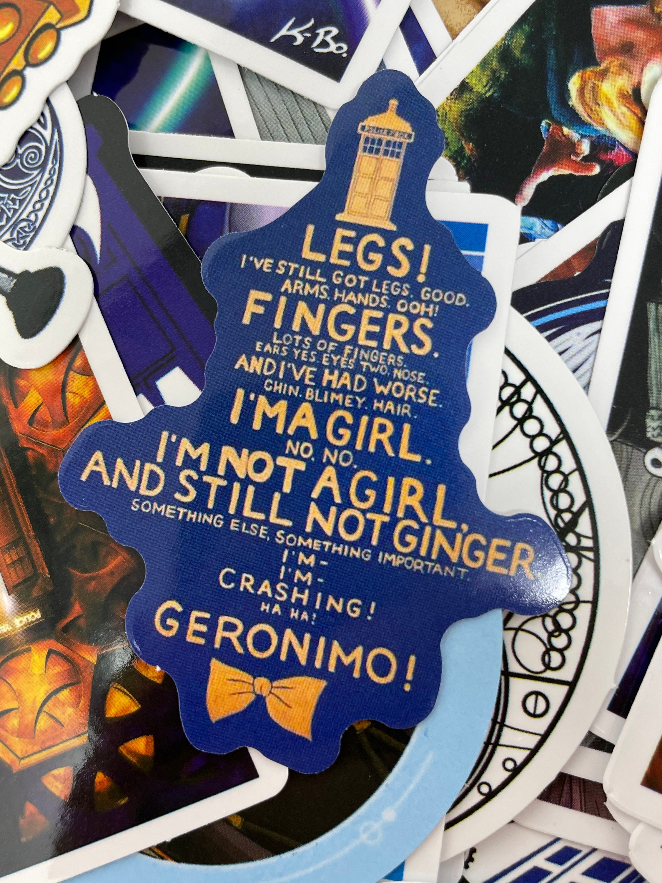 Doctor Who Stickers // RANDOM Pack of 6 // Waterproof // | Etsy