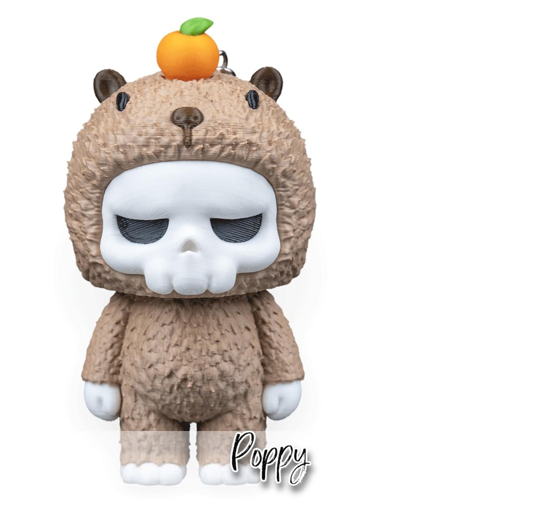 Poppy | Articulated Skull Toy | Chibi | Dragon | Bag Dangler | 3d ...