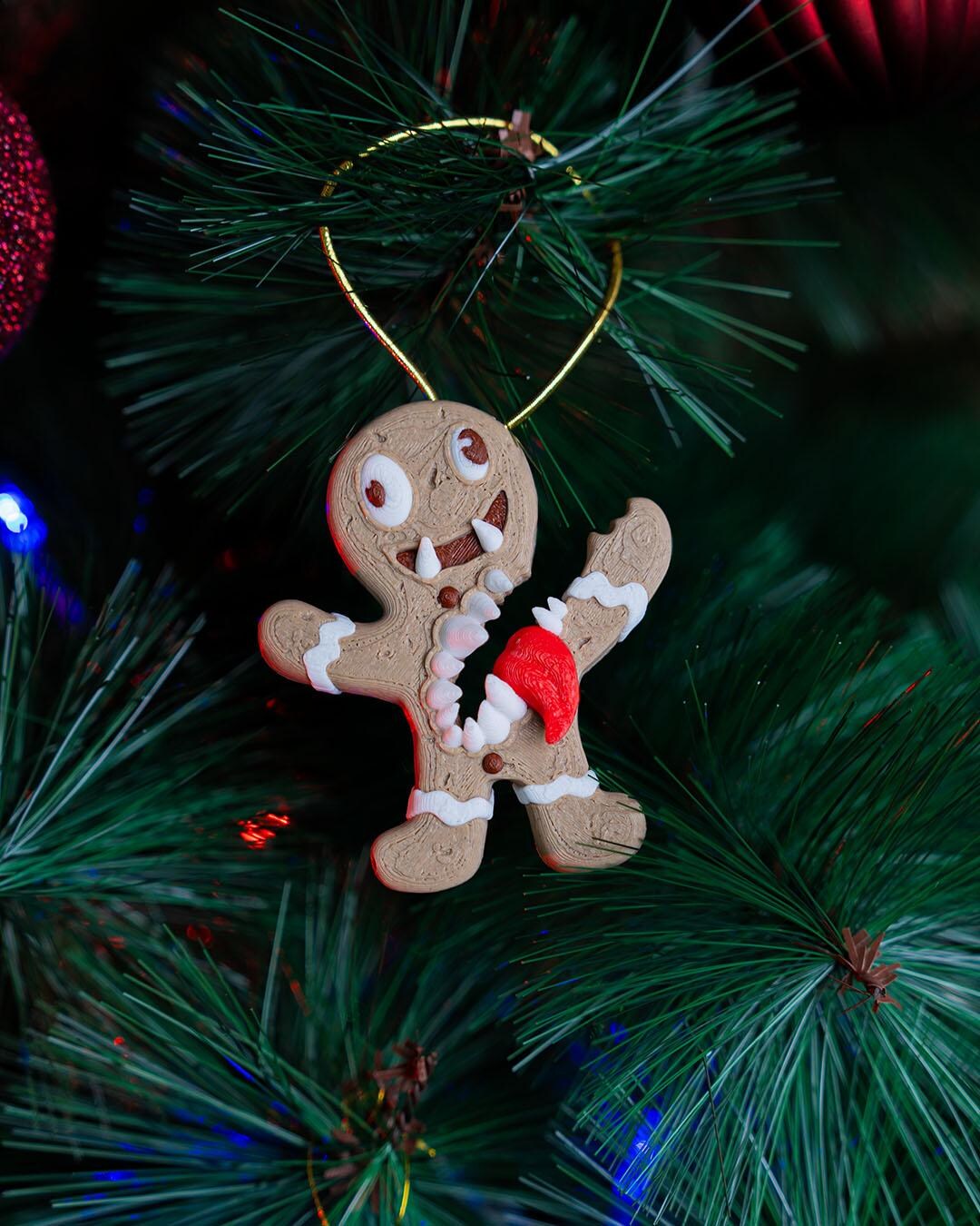 Gingerbread Mimic Christmas Tree Ornament Bauble Cute Holiday 3d ...