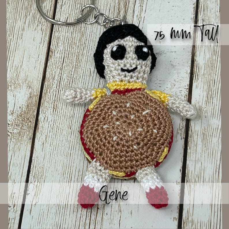 Bob's Burgers Keychains: Gene, Louise, Tina Belcher, Micro Crochet ...