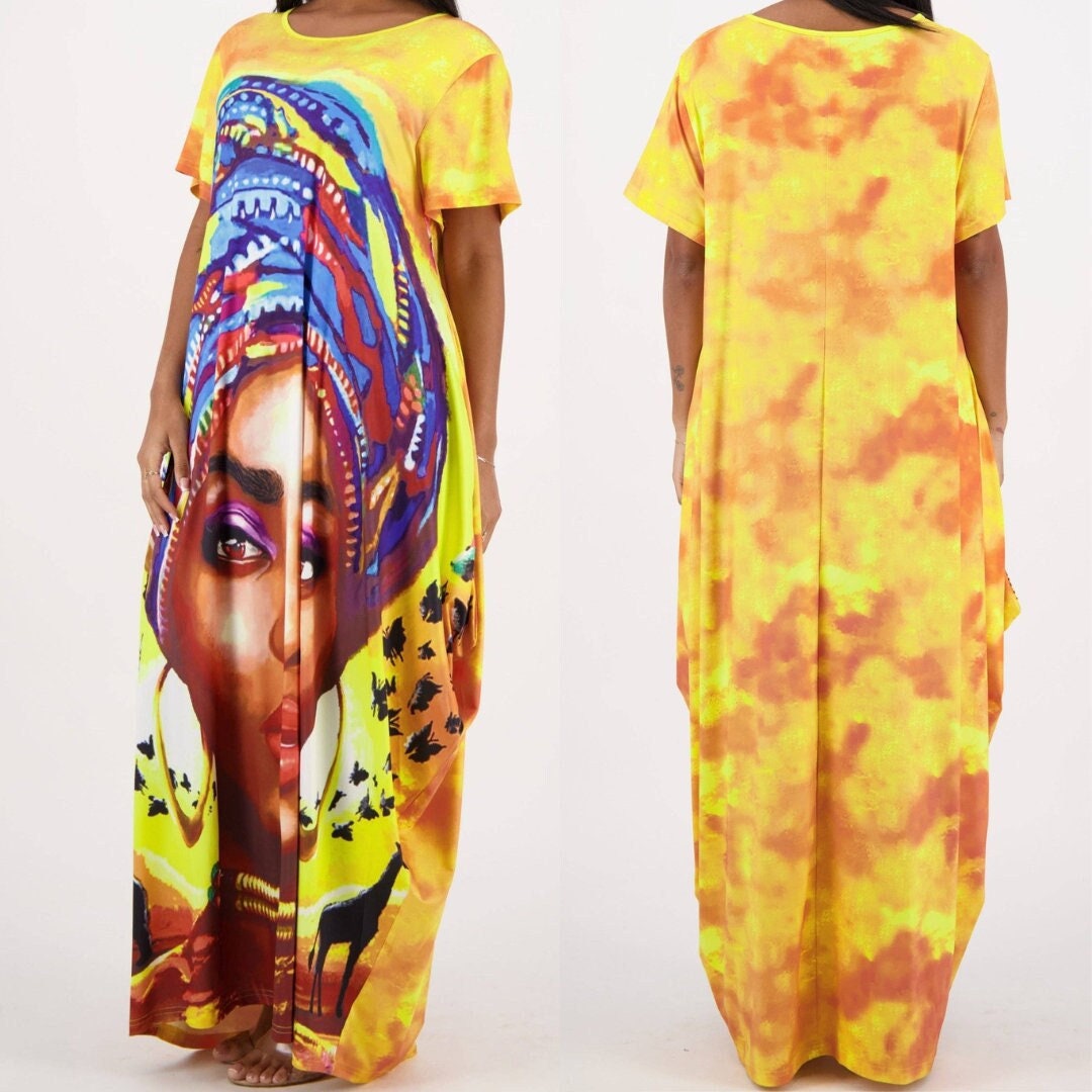 Israelite Woman Printed Maxi Dress With Pockets Hebrew Israelite ...