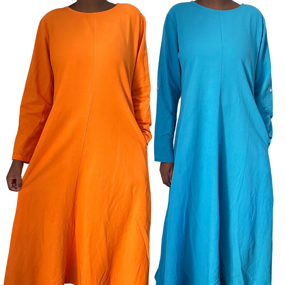 Long Sleeve Cotton Maxi Dress With Pockets Modest Apparel 12 Tribes ... Long Sleeve Cotton Maxi Dress With Pockets Modest Apparel 12 Tribes ...