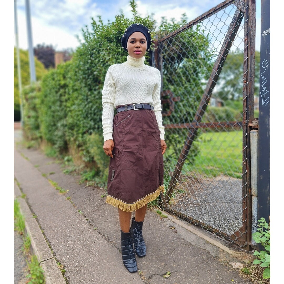 Cargo Midi Skirt With Pockets Hebrew Israelite Modest Clothing - Etsy