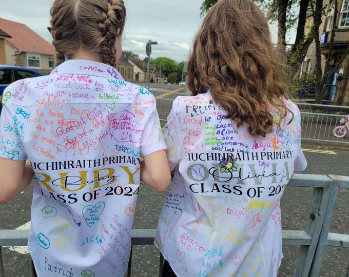 School Leavers Shirt, Leaver 2025. Keepsake ,primary Leaver, Secondary ...