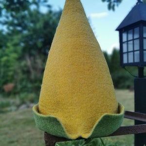 Wizard Hat, Cuman Style Felted Cap, Medieval Triangle Headwear, Warm ...