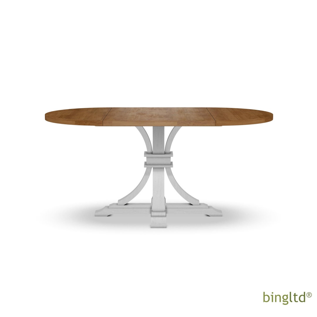 Bingltd - 48 X 48 to 66 Extension 30" Tall Gabriel Chalk Dining Table ...