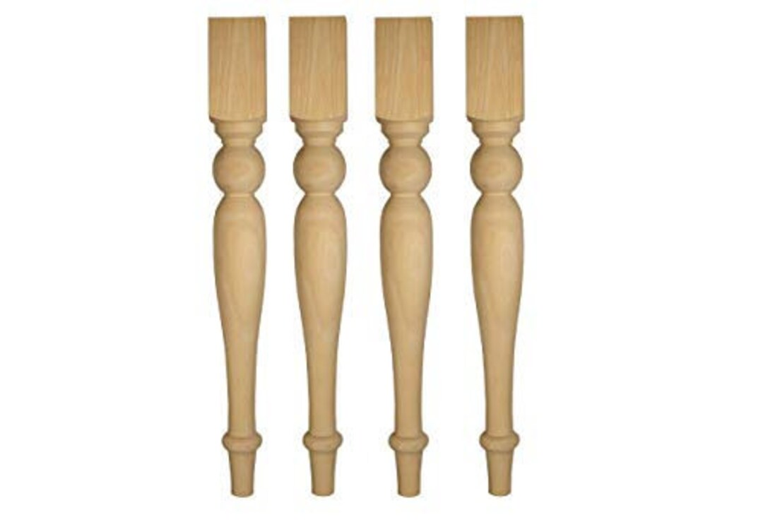 Bingltd 29 Unfinished Hardwood Farm Table Leg Set of - Etsy