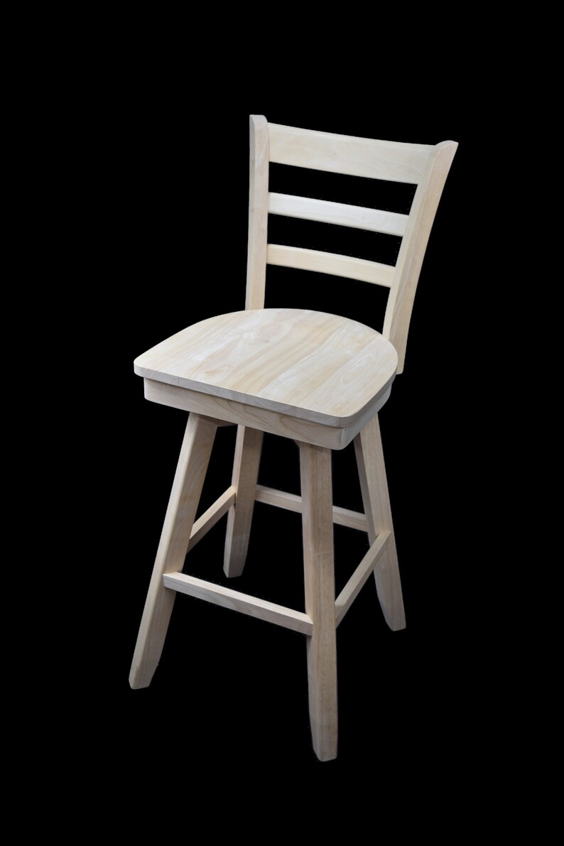 Bingltd Bandy Bar & Counter Stool Unfinished | Etsy