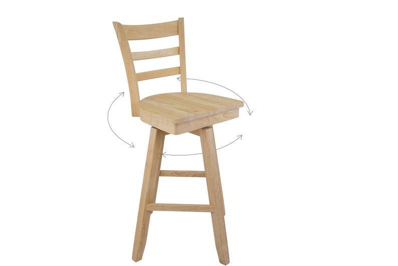Bingltd - Bandy Bar & Counter Stool – Unfinished - Etsy