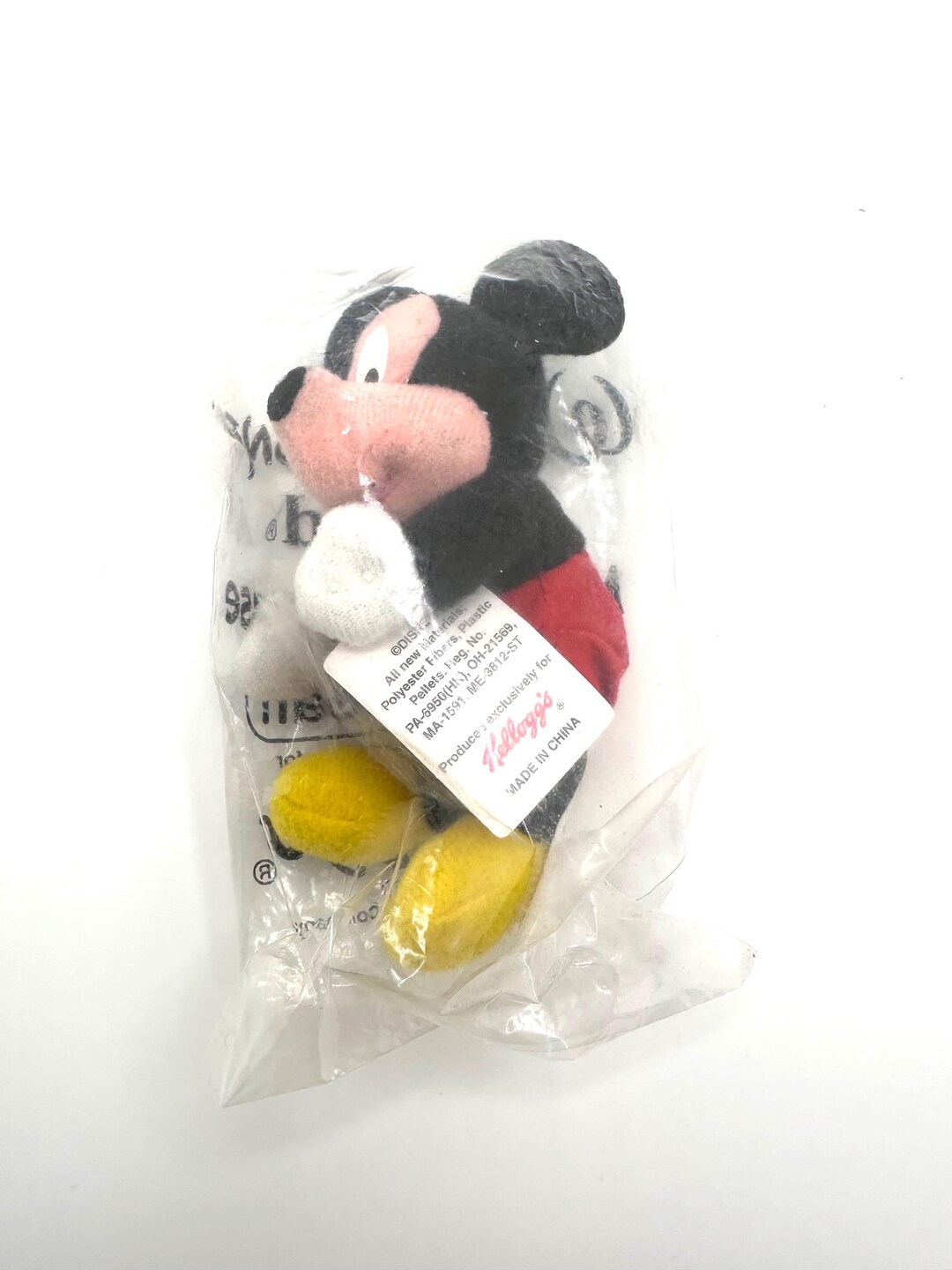 Plush Kellogg Mini Bean Mickey Mouse 2001 NIW 4” - Etsy