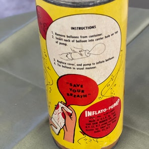 Balloon Inflato-pump Vintage Toy - Etsy