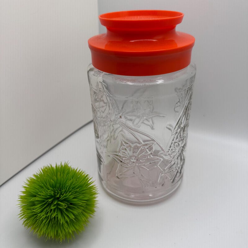 Vintage Glass Tang Jar - Etsy