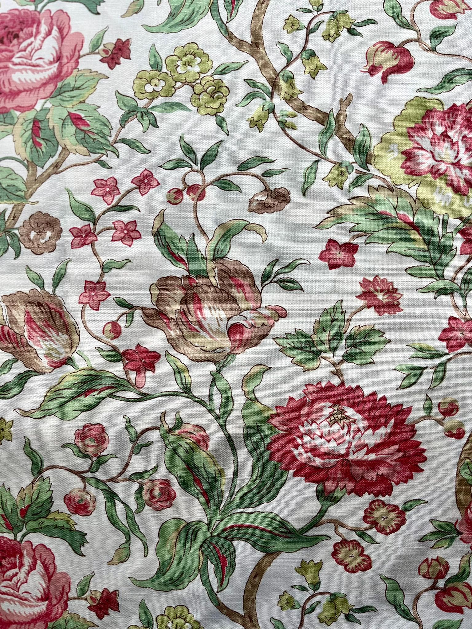 Vintage Laura Ashley Floral Fabric Caroline, Cushions, Curtains ...