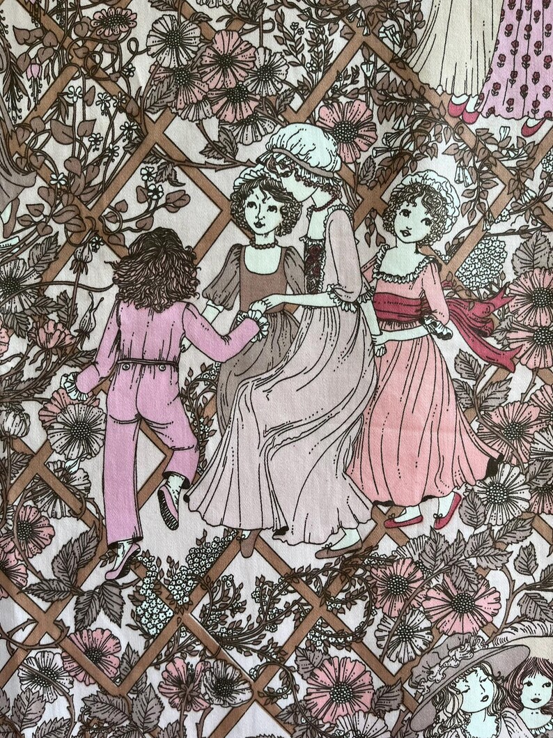 Vintage Jonelle Sugar and Spice Fabric, 1970s John Lewis, Pat Albeck ...