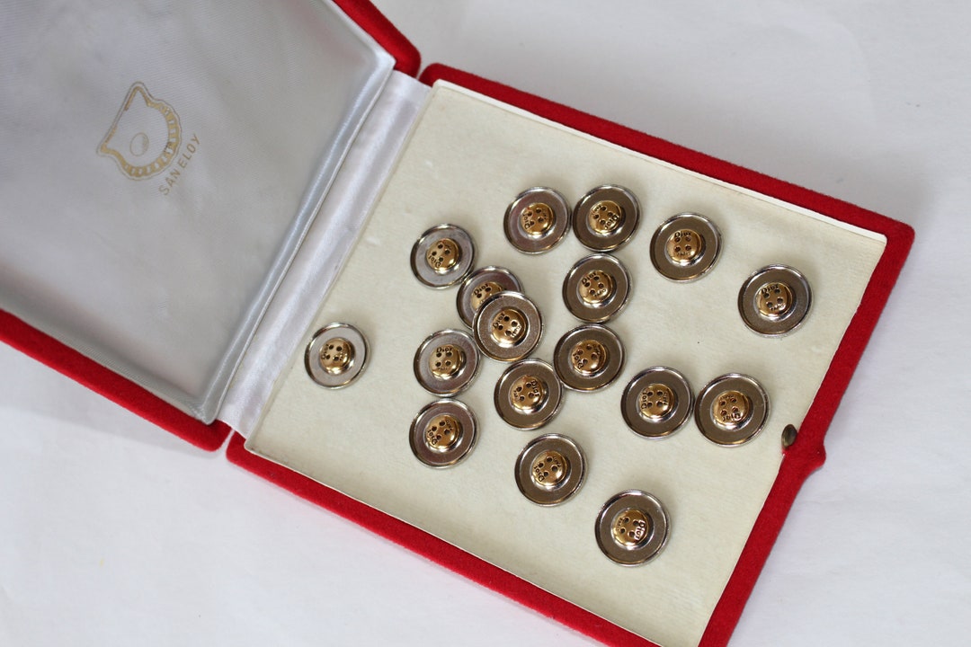 DIOR Vintage Silver and Gold Button Logo Price for 1 Button - Etsy