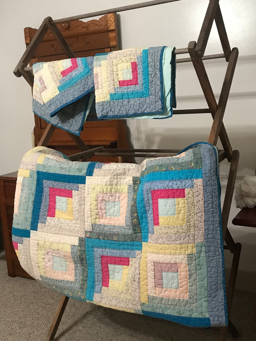 Vintage Impression Quilt - Etsy