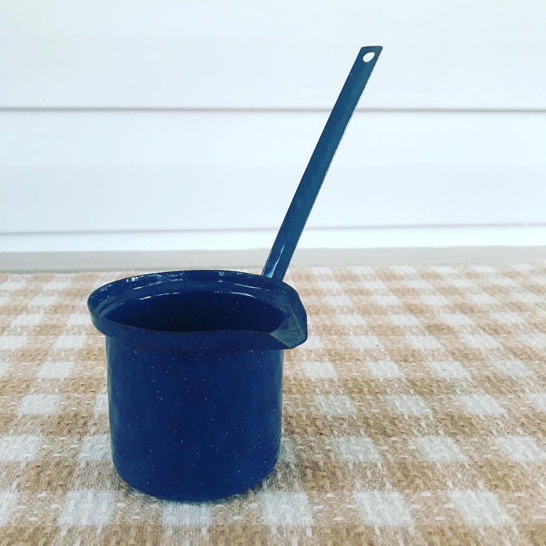 Vintage Enamel Blue Dipper - Etsy