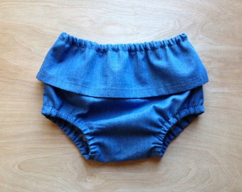 Denim diaper cover | Etsy