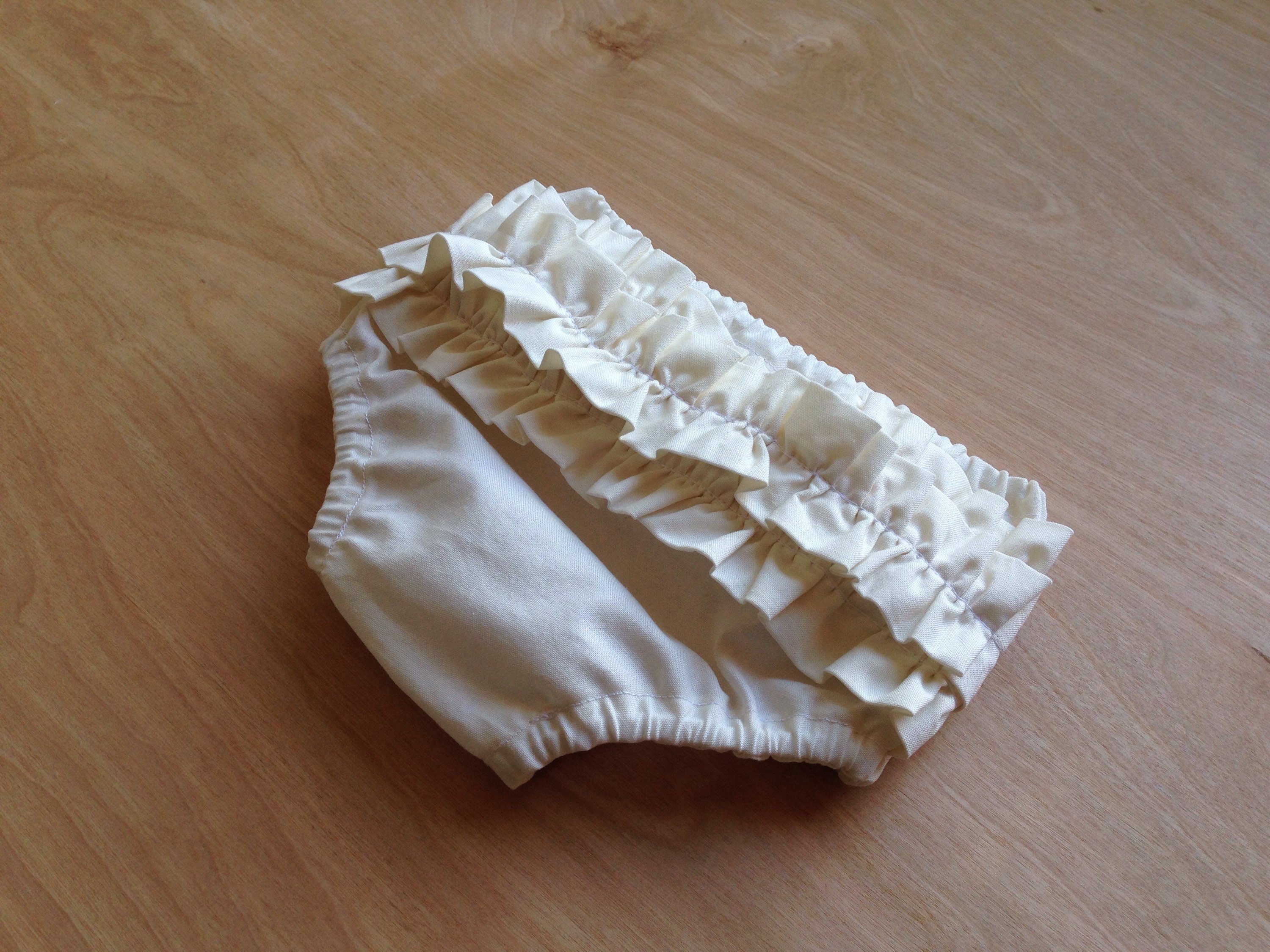 Ruffled Diaper Cover Ivory Diaper Cover Baby Girl Clothes | Etsy