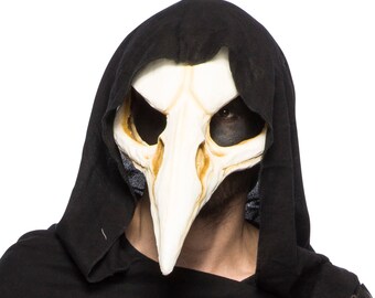 Fantasy Bird Skull Mask, Corvus / Raven / Crow, Half Mask - Etsy