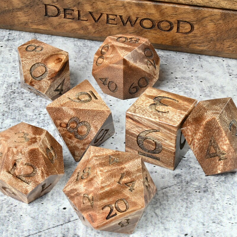 Wooden Dice - Etsy