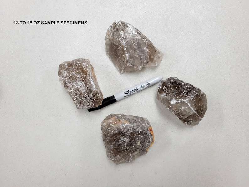 Large Smoky Quartz Rough Crystal Chunks for Lapidary Crystal Healing ...