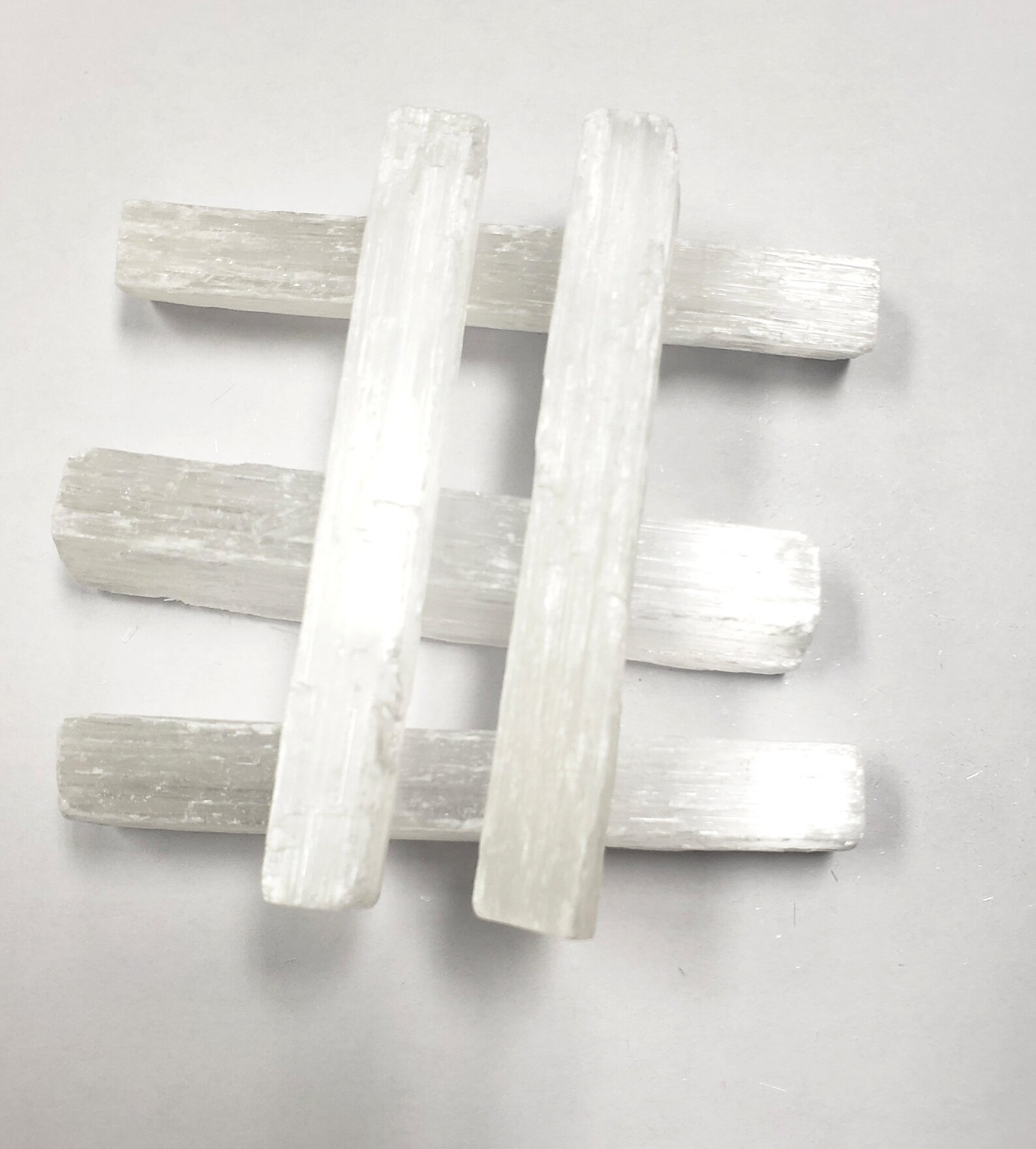 Selenite Sticks - SET OF 5 - 3" High Grade Selenite Crystal Sticklets ...